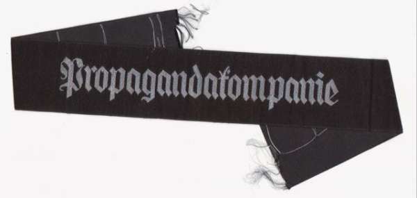 WWII German Propagandakompanie Cuff Title #488 - Warpath