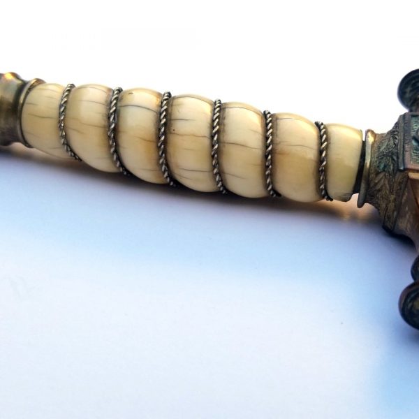 WWII German Transitional Kriegsmarine Ivory Hilt Damascus Blade Officer ...