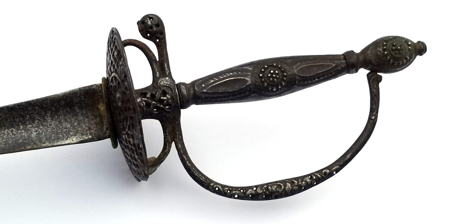 Early 18th Century Chiseled Steel Hilt Gentleman's Small Sword - Warpath