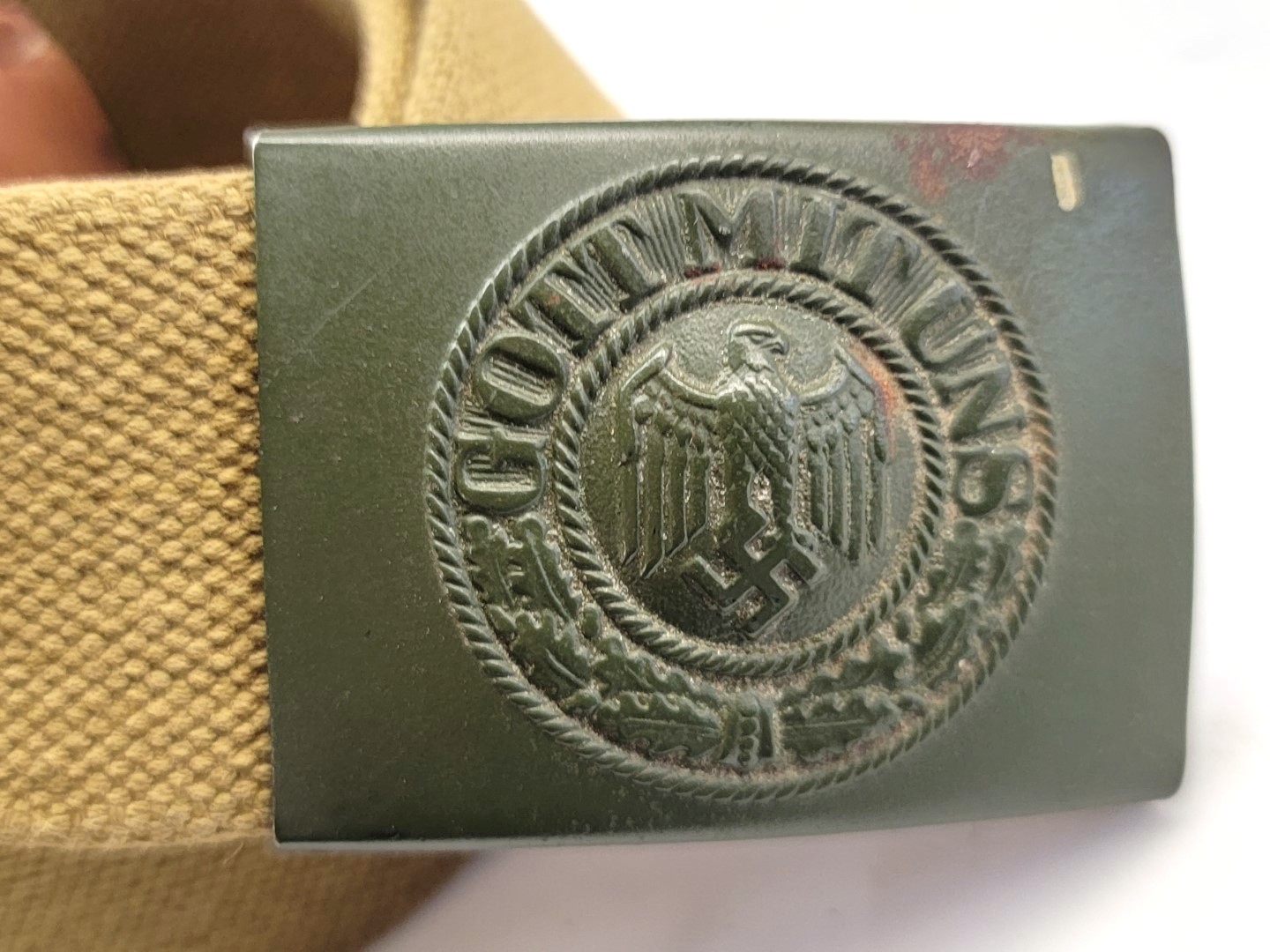 WWII German Heer Tropical Belt and Buckle Set - Warpath
