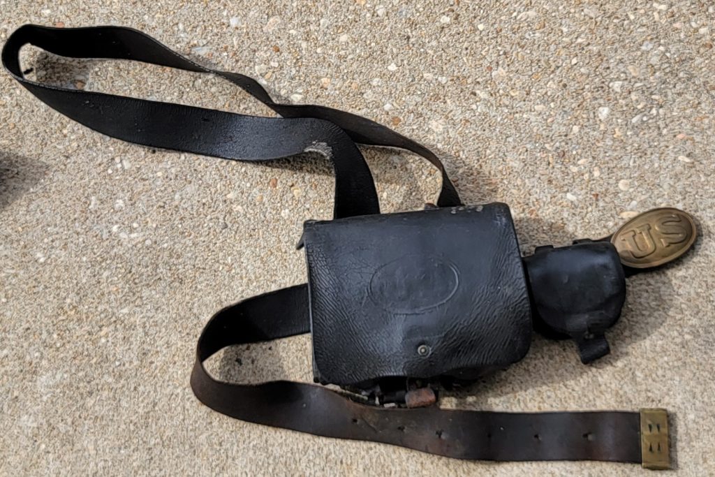 Regulation Civil War U.S. Infantry 1864 .58 caliber Cartridge Box Belt ...