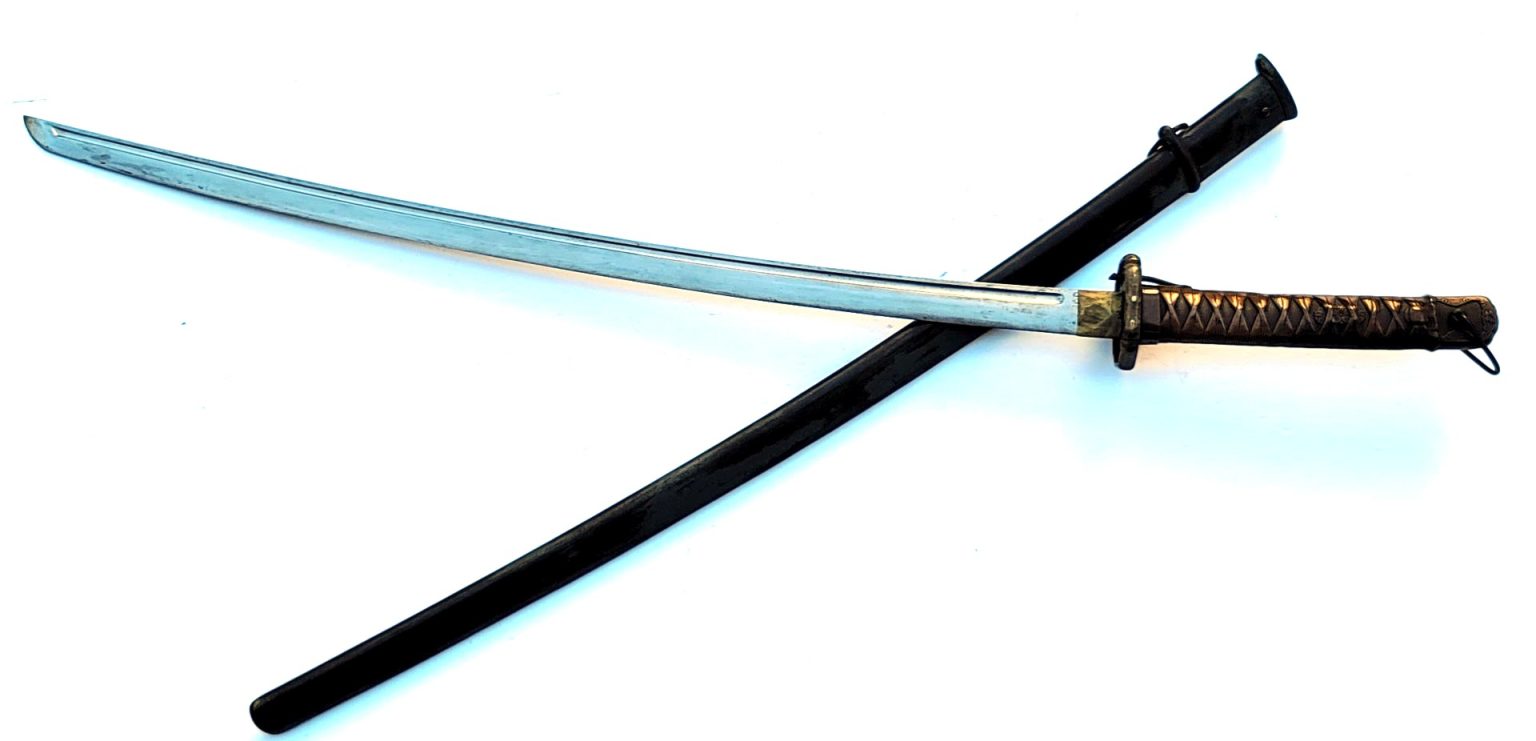 WWII Japanese Army Type 95 NCO Sword with a Copper handle - Warpath