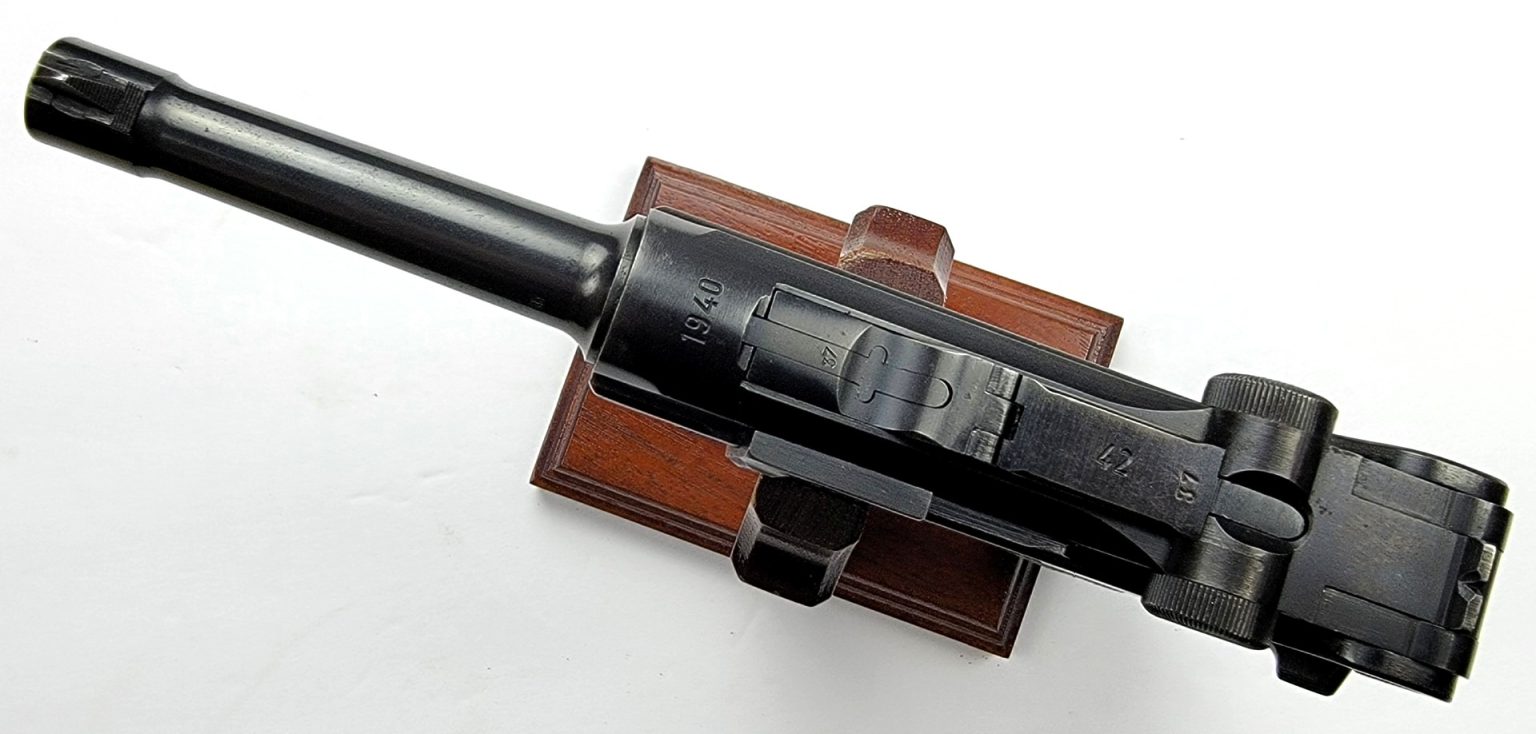 WWII German 1940 42 Code (Mauser) P.08 Luger Pistol with Holster - Warpath