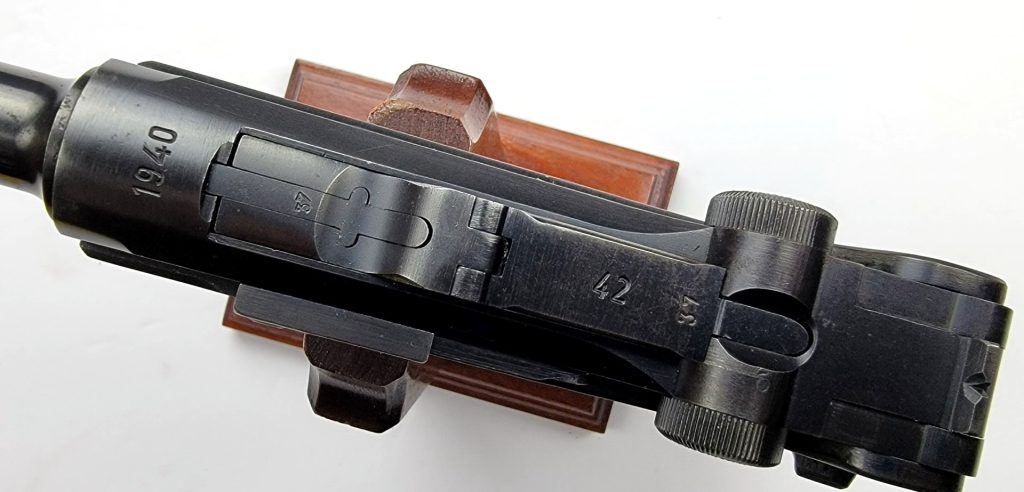 WWII German 1940 42 Code (Mauser) P.08 Luger Pistol with Holster - Warpath