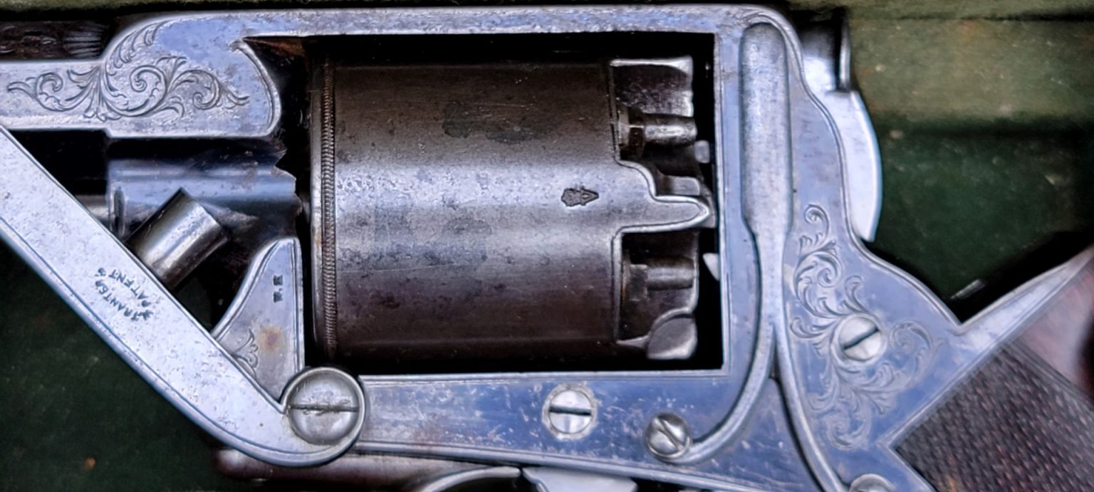 A Fine Cased 54-Bore Percussion Tranter Patent Double-Action Five-Shot ...