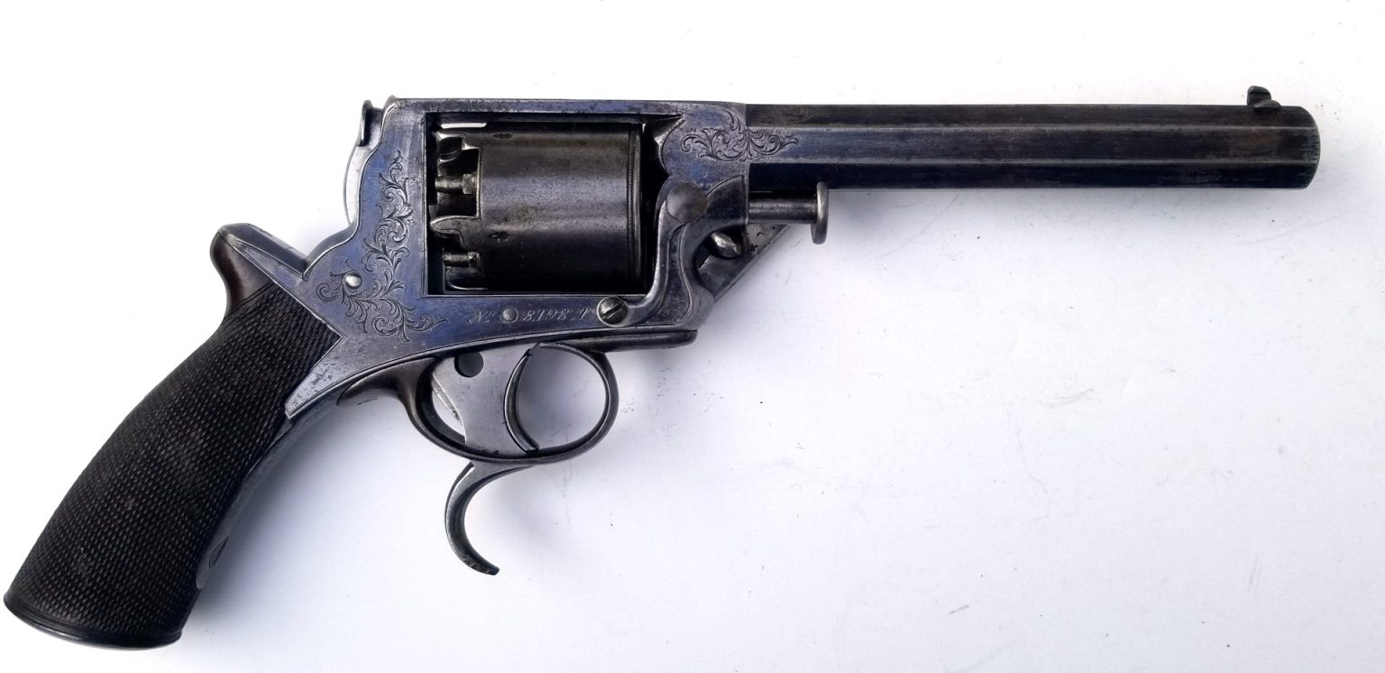 A Fine Cased 54-Bore Percussion Tranter Patent Double-Action Five-Shot ...