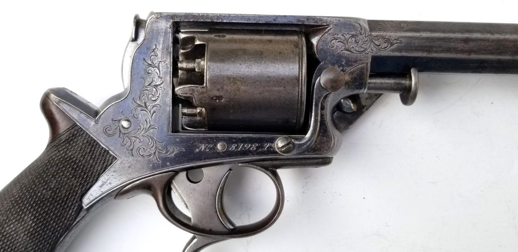 A Fine Cased 54-Bore Percussion Tranter Patent Double-Action Five-Shot ...
