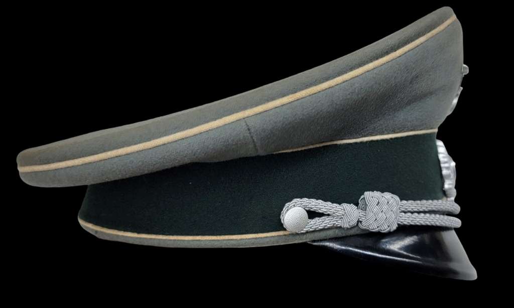 WWII German Army Infantry Officer Visor Cap - Warpath