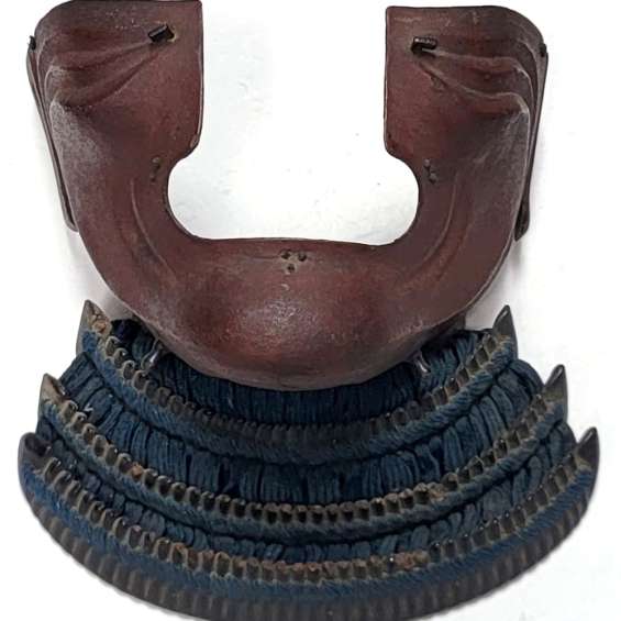 Japanese Samurai Red Lacquered Mempo Face Armor - Warpath