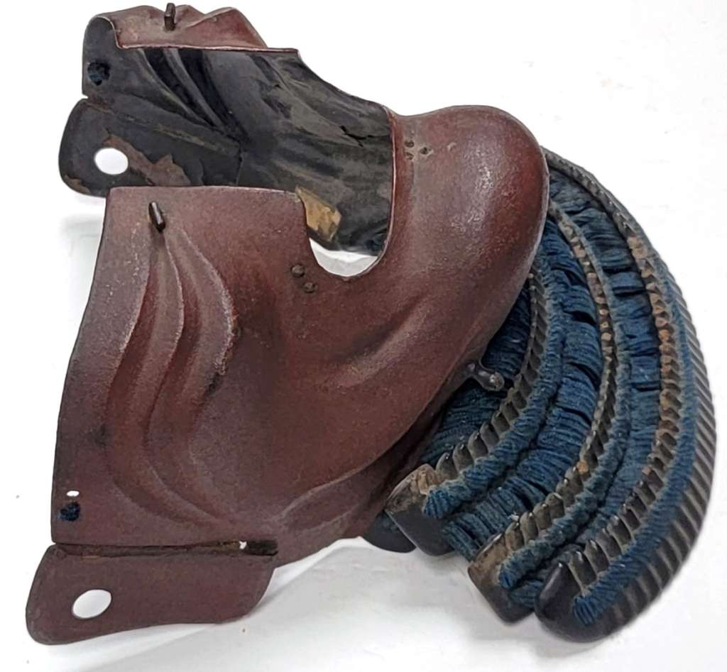 Japanese Samurai Red Lacquered Mempo Face Armor - Warpath