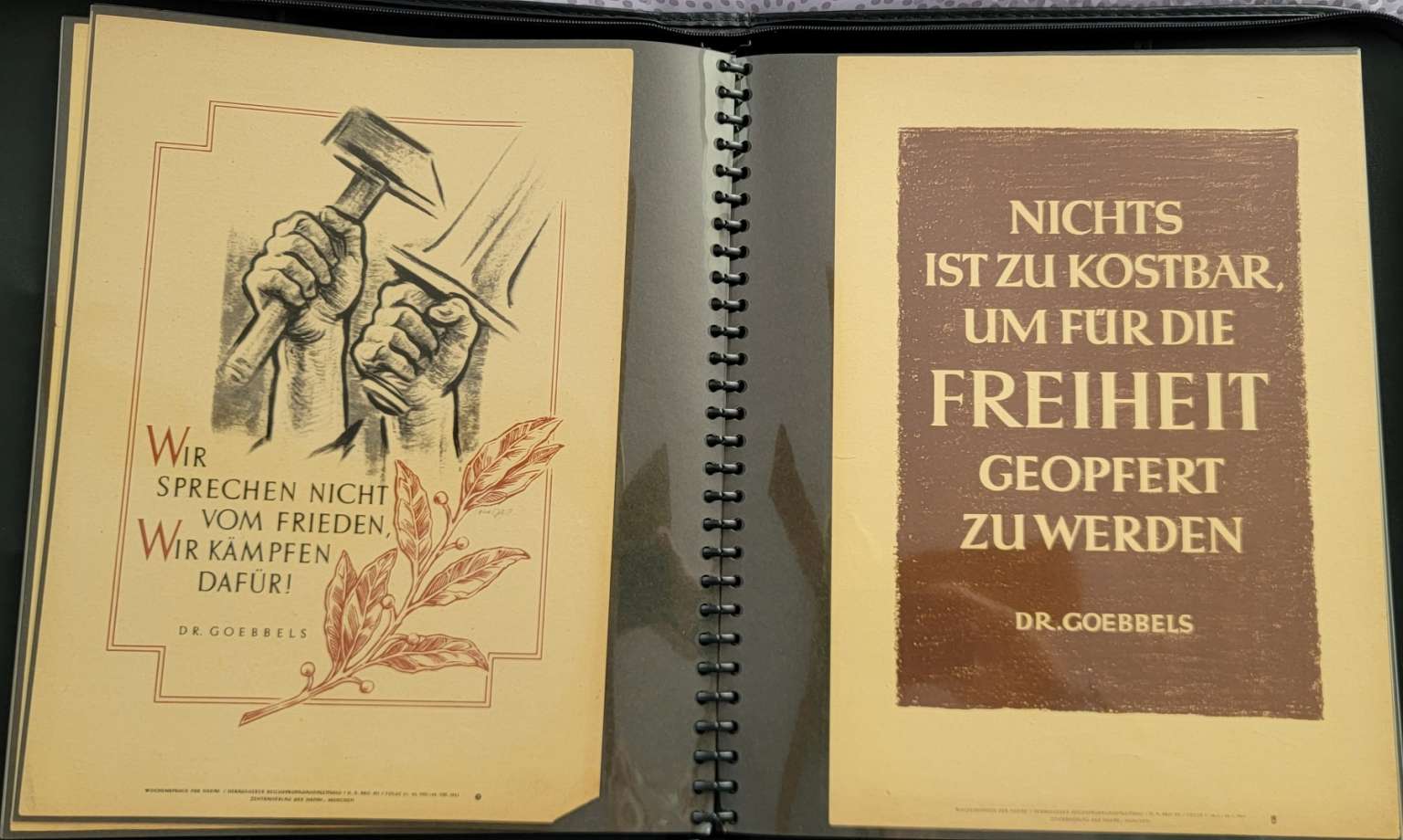 Original WWII German Propaganda Poster Collection Wochenspruch der ...