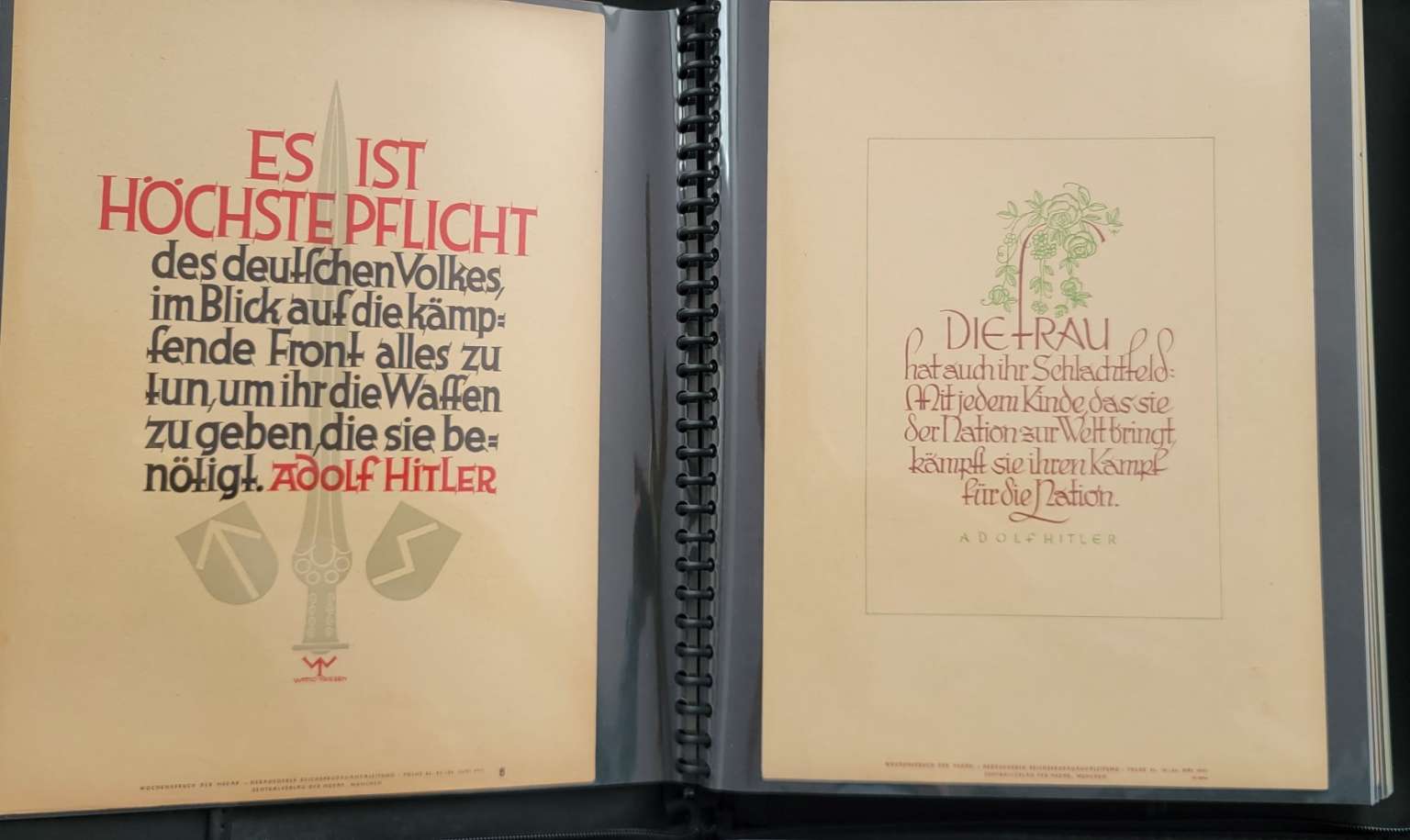 Original WWII German Propaganda Poster Collection Wochenspruch der ...