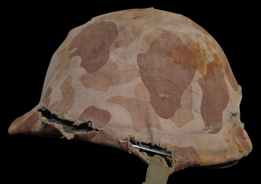Original U.S. WWII USMC M1 Helmet Complete with Westinghouse Liner and ...