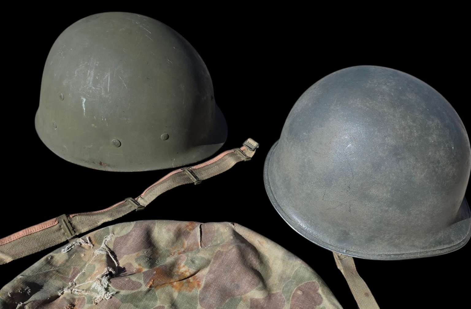 Original U.S. WWII USMC M1 Helmet Complete with Westinghouse Liner and ...